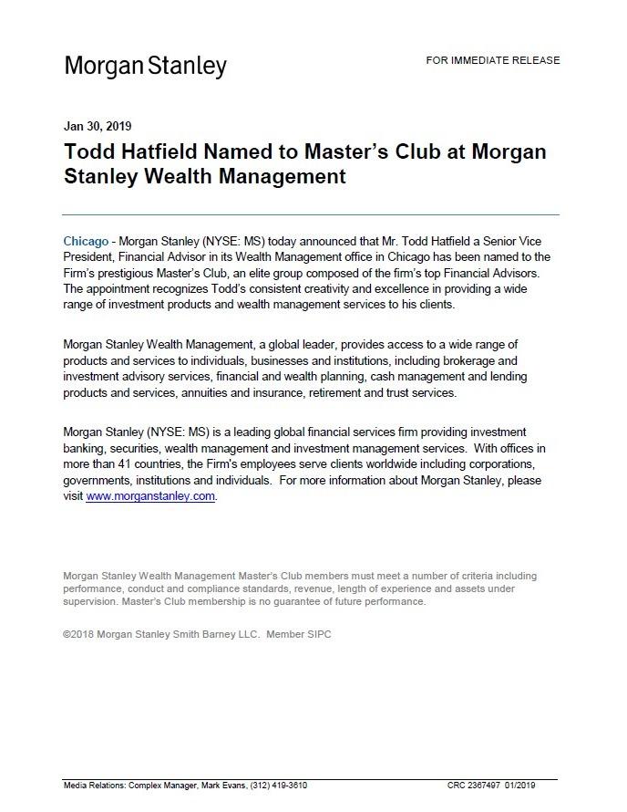 Todd Hatfield | Boulder, CO | Morgan Stanley Wealth Management