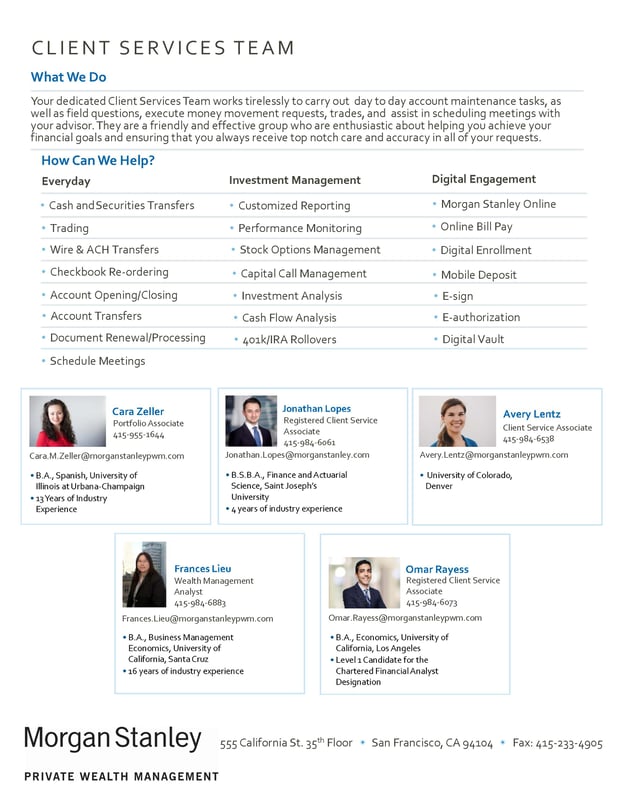 The Opus Group | San Francisco, CA | Morgan Stanley Private Wealth ...