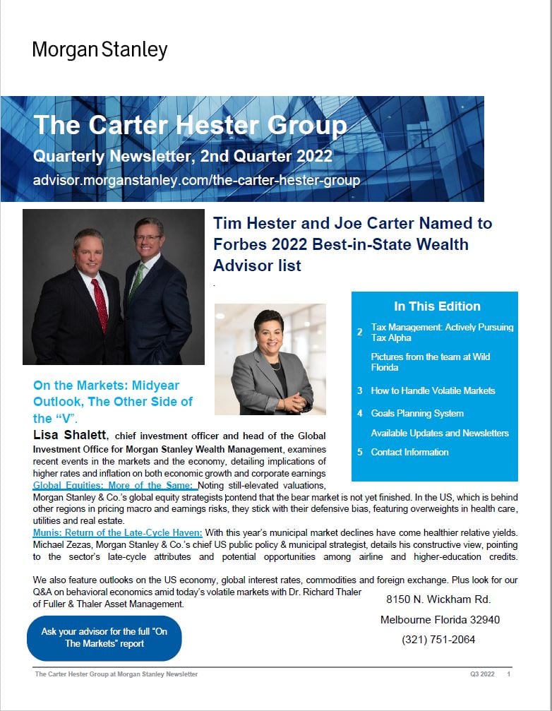 The Carter Hester Group | Melbourne, FL | Morgan Stanley Wealth Management