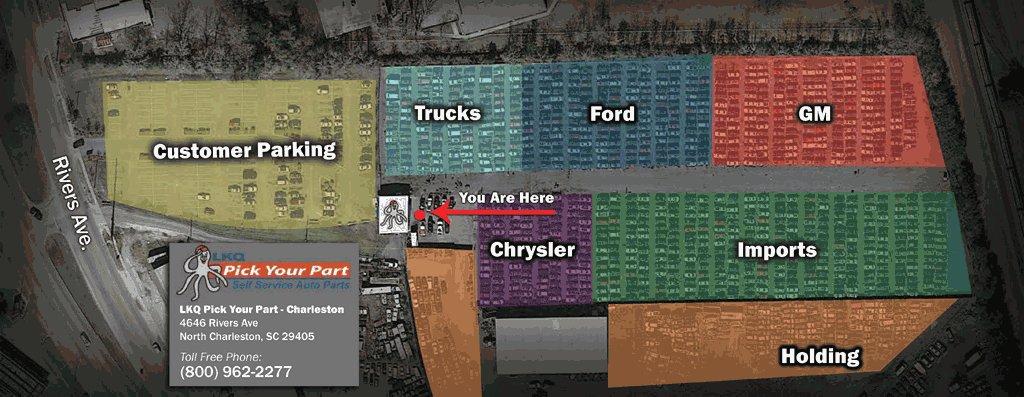 Used Auto Parts in North Charleston 29405 | LKQ Pick Your Part