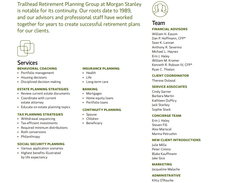 Trailhead Retirement Planning Group | Chicago, IL | Morgan Stanley ...